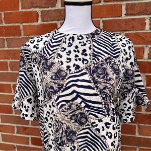 Southern Lady | Tops | Vintage Southern Lady Short Sleeve Leopard ...